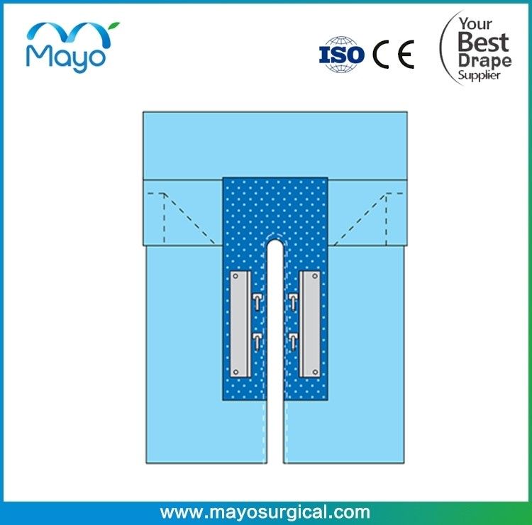 Sterile Cardiothoracic Drape With Reinforcement U Split Dual Clear PE ...