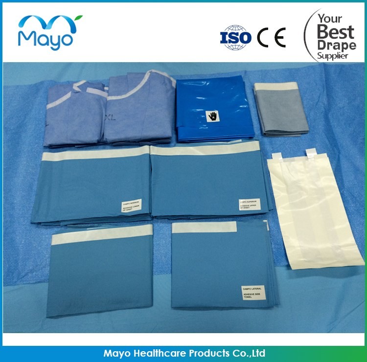 OEM Surgical Drape Pack SMS Disposable Drapes For Patients