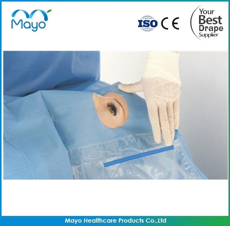 OEM SMS Ophthalmology Drapes EO Sterile Eye Drape With Pouch