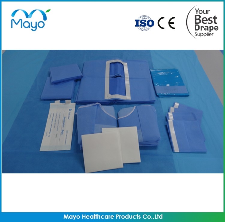 Sterile Laparoscopy Pelviscopy Pack MAYO Surgical Drape Packs
