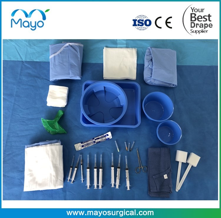Disposable Sterile Surgical Angiography Drape Pack use in Cathlab