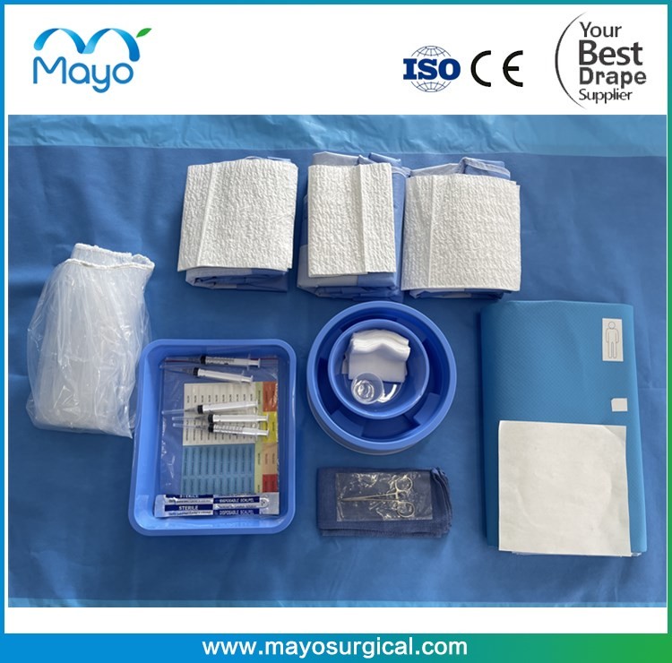 ISO standard Surgical Cardiology Angio Drape Angiography Drape Kits