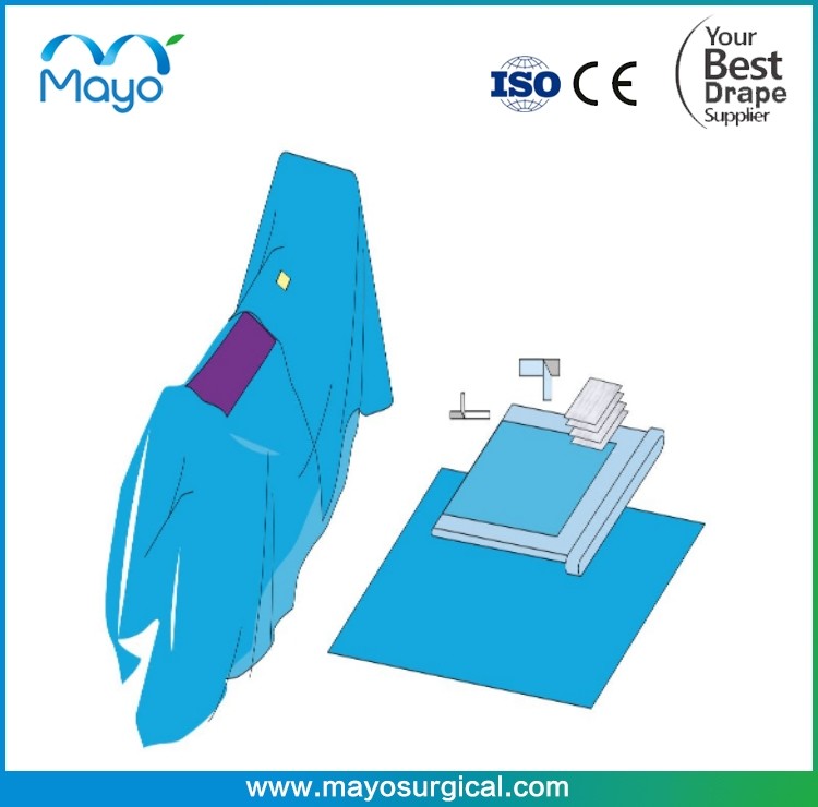 Surgical Sterile Thyroid Drape Pack For Hospital Operation