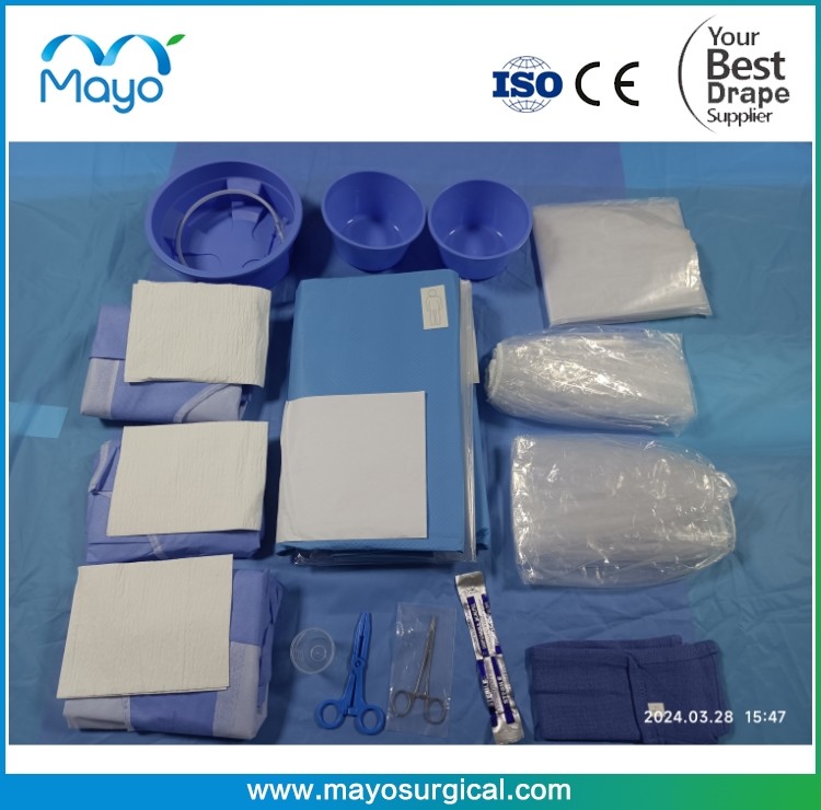 Radial Angiography Drape Kits with Femoral Angio Drape Clear Windows ...
