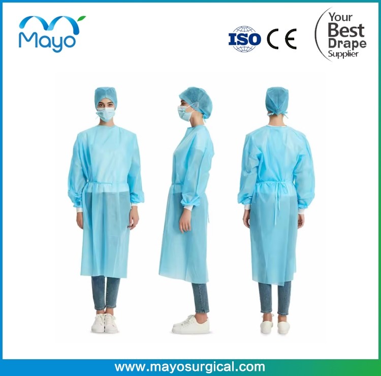Single Use Medical Protective Gown ISOLATION GOWN PP 30GR