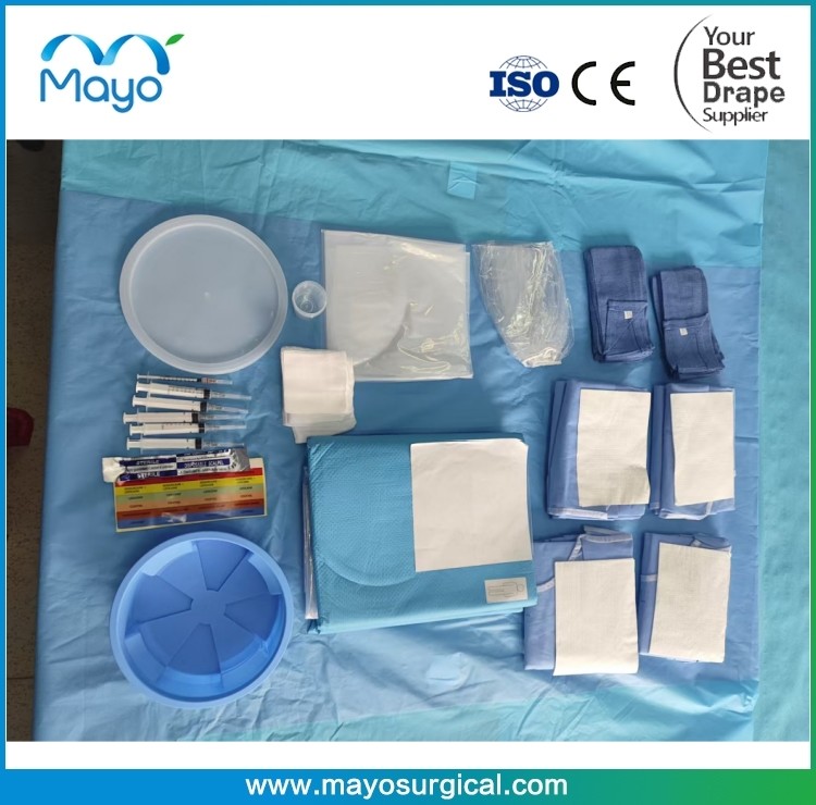 Angiography Procedure Surgical Cardiovascular Pack With All In One