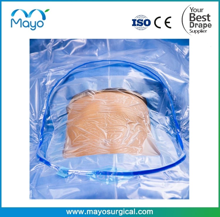 Nonwoven AAMI Level 3 Sterile C Section Drape With 3M Film For Cesarean ...
