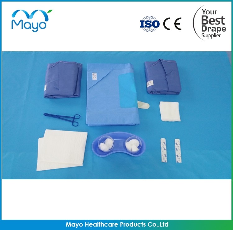TUR Drape Urology Pack Disposable Surgical Packs Blue For Operation