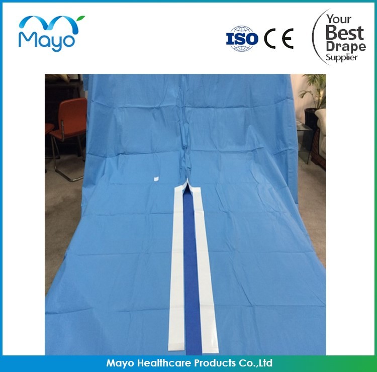 Hospital PE Disposable Surgical Drapes Orthopedic Split U Drape
