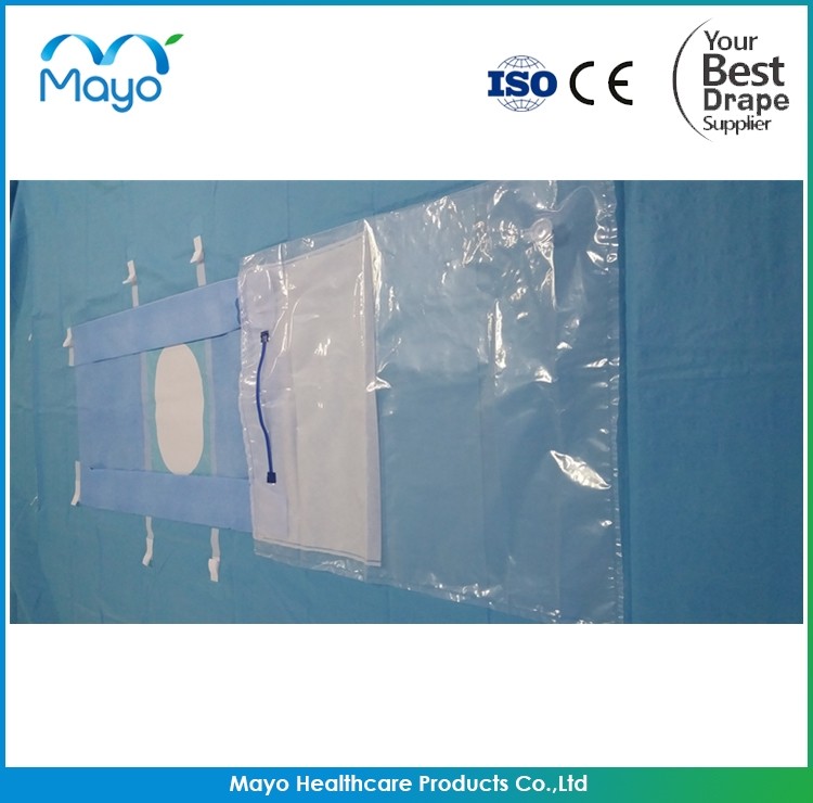2023 New Best Price Craniotomy Drape with Ioban Incise Pouch cranial drape