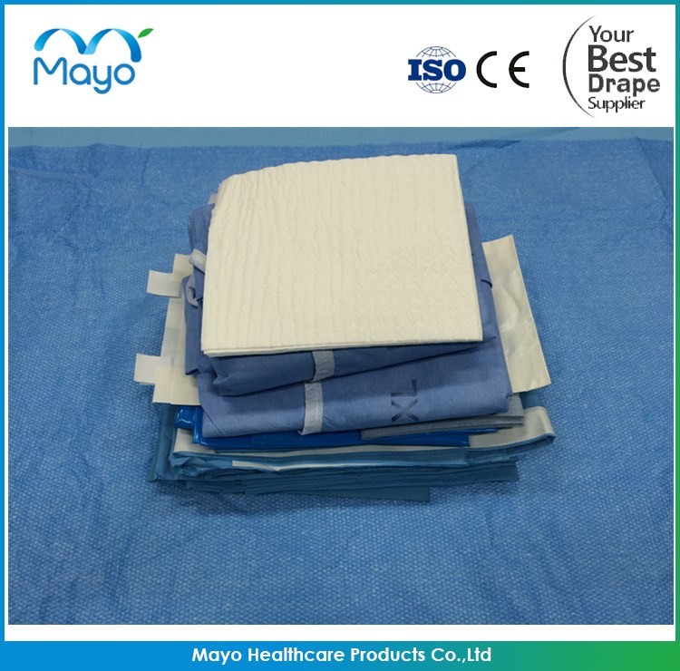 ISO13485 Surgical Drape Pack Blue Patient Drape Dental Disposable