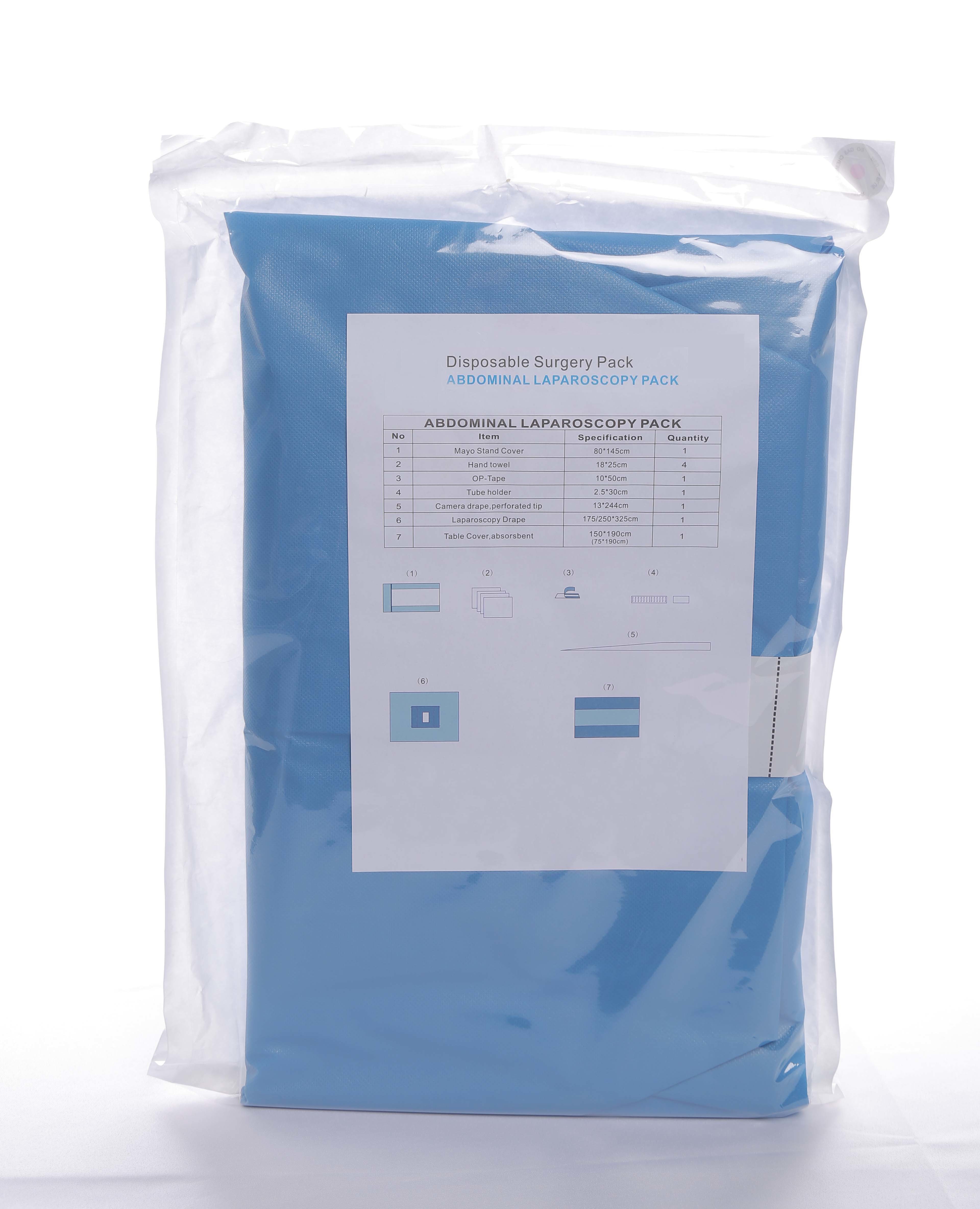 Sterile Surgical Laparotomy Drape Adhesive Laparoscopy Drape