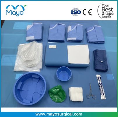 Vascular Intervention Disposable Surgical Angiography Drape Pack With ...
