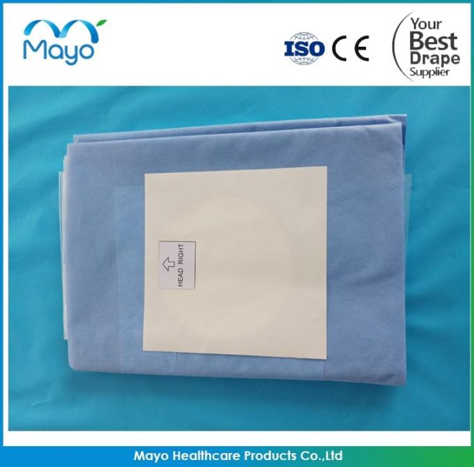 OEM SMS Ophthalmology Drapes EO Sterile Eye Drape With Pouch