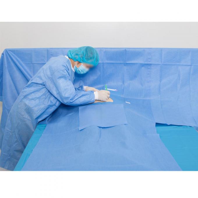 Disposable Laparotomy Drape Surgical Lap Drape Packs For Ventral Operation