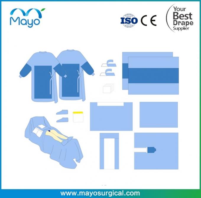 Mayo Sterile Angiography Drape Pack Bypass Drape Pack Customized