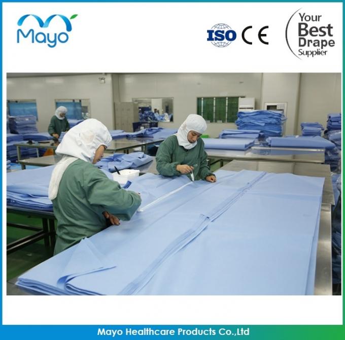 CE ISO Angiography Drape Pack Angio Surgical Drape With Adhesive