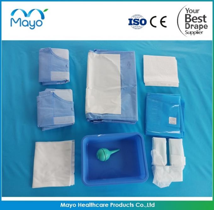 Sterile Surgical Drape Kit Disposable Drape Pack Size Customized