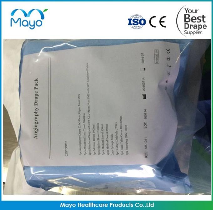 CE Surgical Angio Drape Kits Angiography Surgical Drapes Disposable